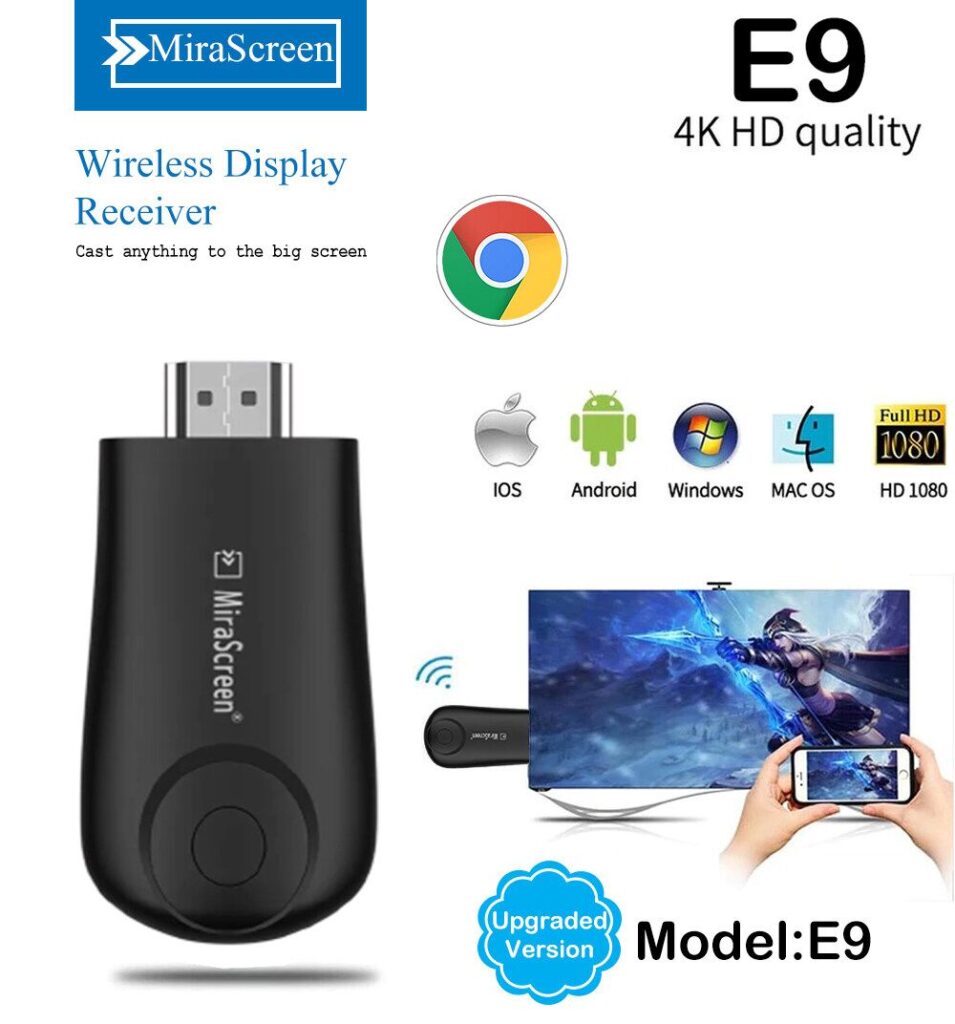Mirascreen E9 Wireless Display Receiver • Gadget City