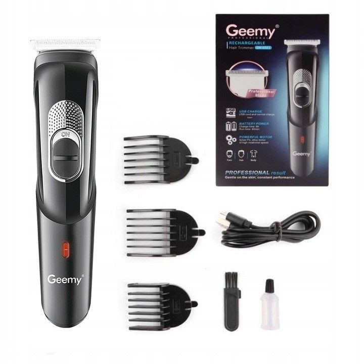 Geemy GM-6583 Rechargeable Professional Hair Trimmer • Gadget City